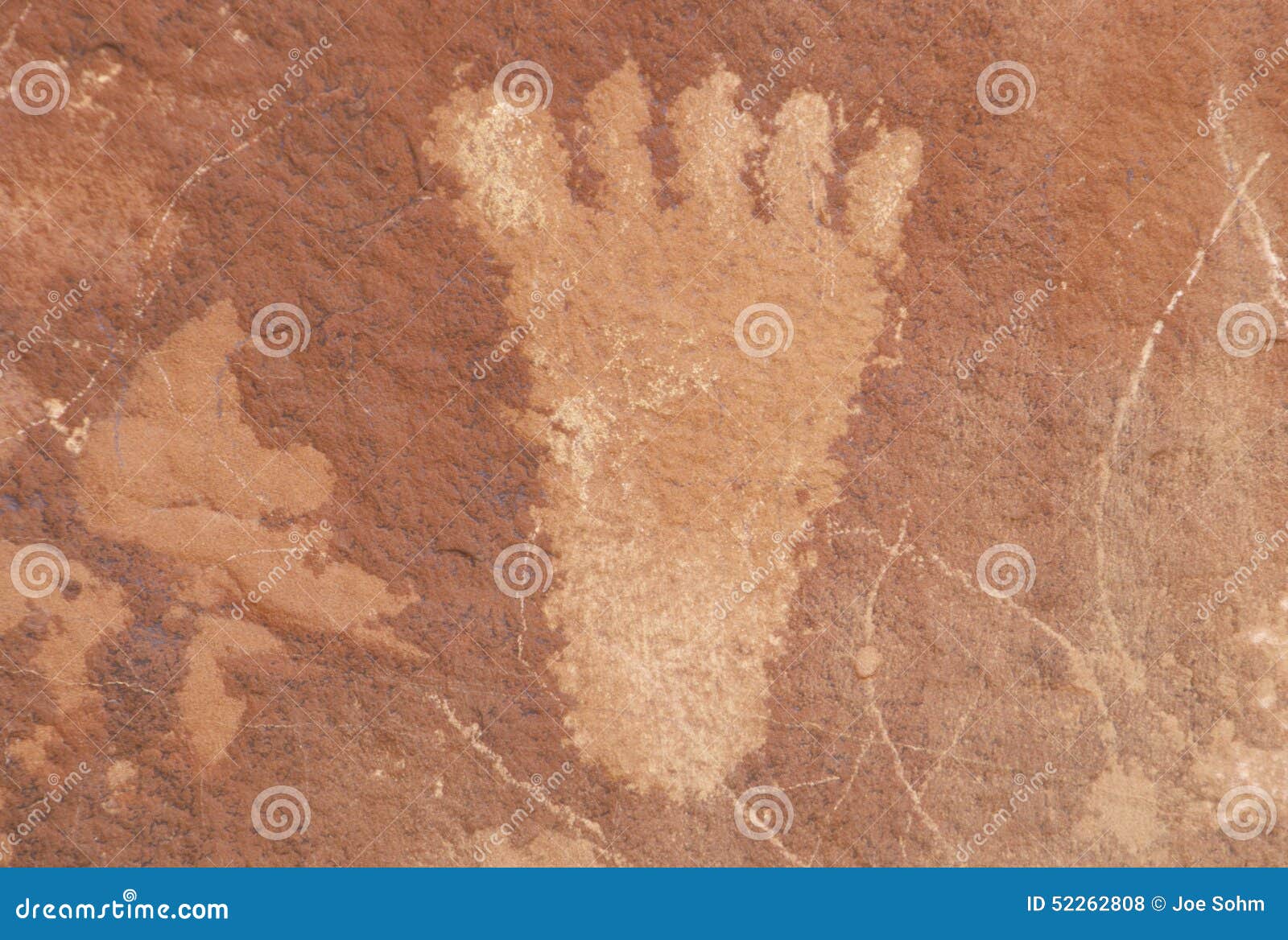 Petroglyph of a Human Foot from Atlati Rock, NV Stock Photo - Image of ...