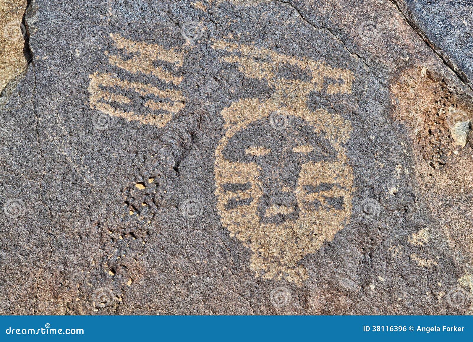 Petroglyph of Native American Stock Photo - Image of indian, rock: 38116396