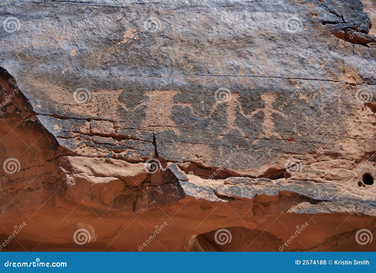 Rock With Pictogram Of Muisca Pre-Columbian Culture Royalty-Free Stock ...