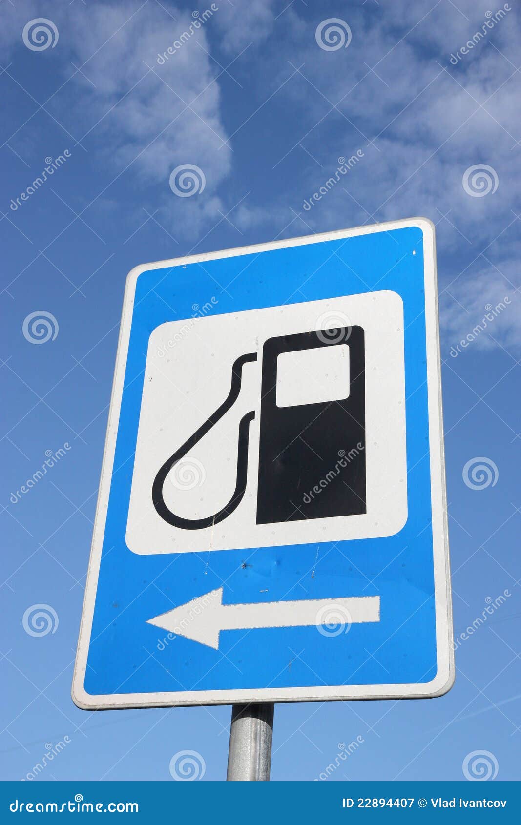 Petrol Filling Station Sign. Stock Image - Image of gasoline, station ...