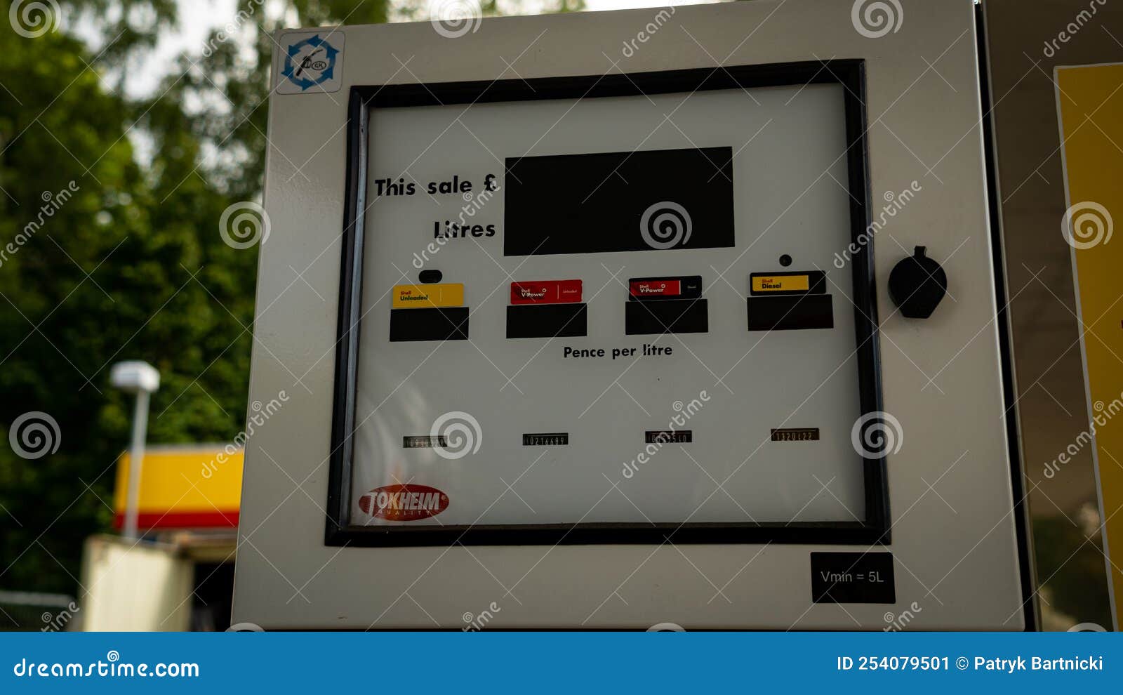 Petrol Gas Display Unit on Petrol Station Editorial Photo - Image of ...