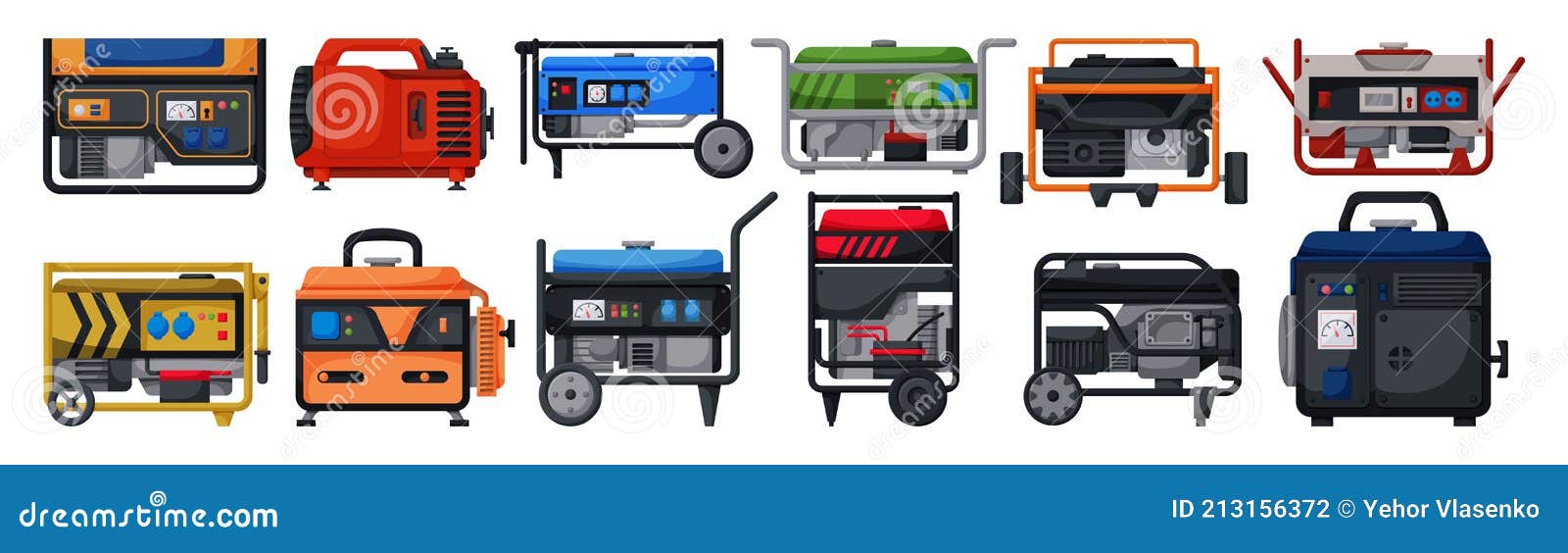 Petrol Generator Isolated Outline Set Icon. Vector Illustration ... Petrol Generator Isolated Outline Set Icon. Vector Illustration ...