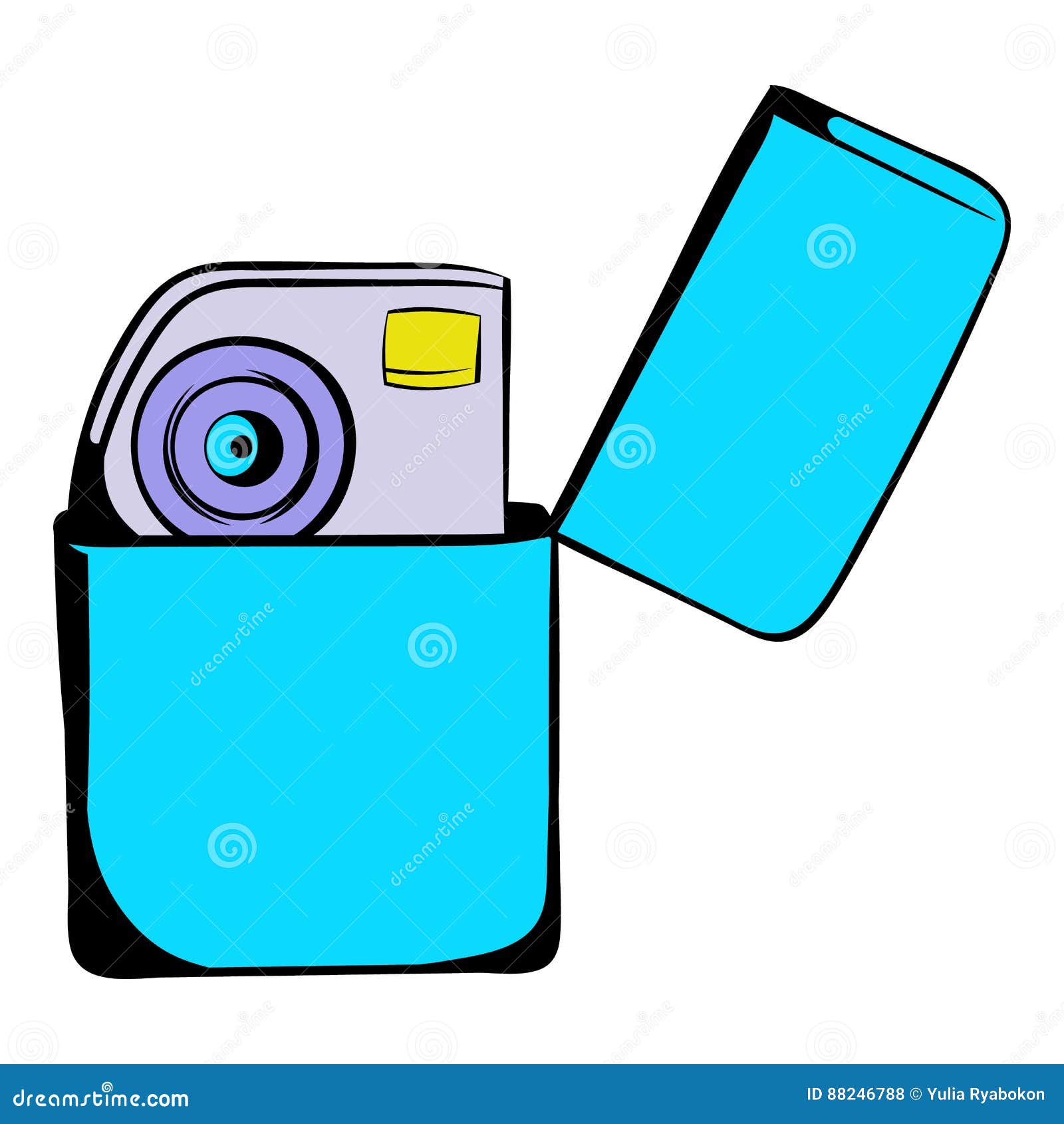 Petrol Lighter Icon Cartoon Stock Vector - Illustration of explosion ...