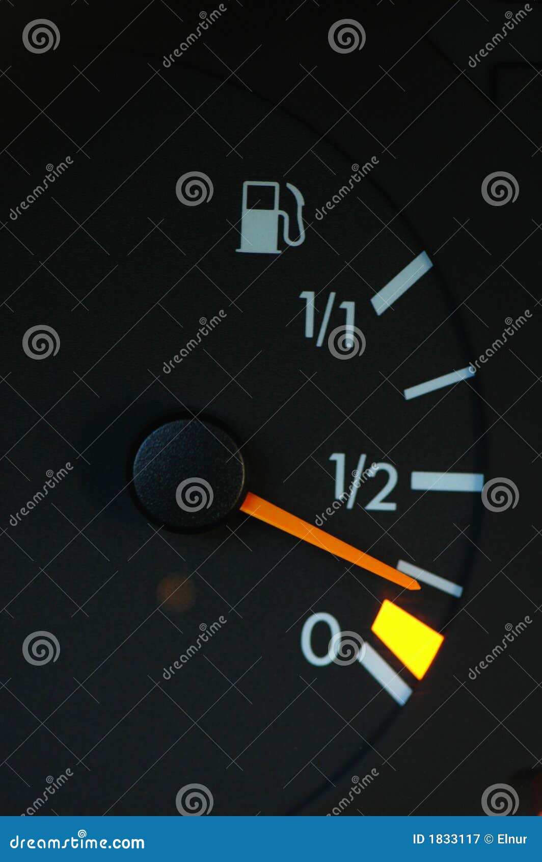 Petrol Meter Showing Low Petrol Stock Image - Image of energy, measure ...