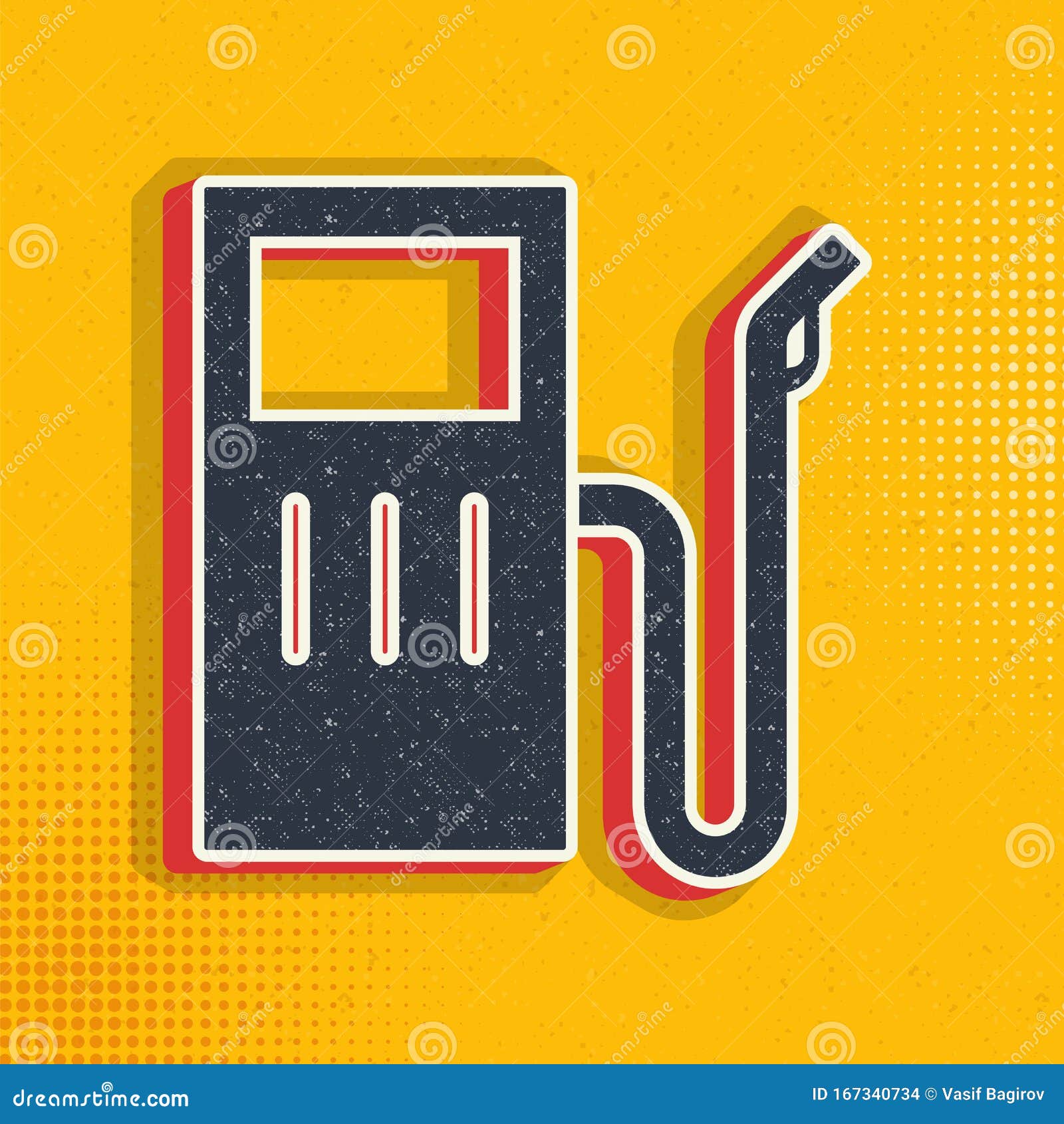 Retro Petrol Bowser 1 Vector Illustration | CartoonDealer.com #3228010