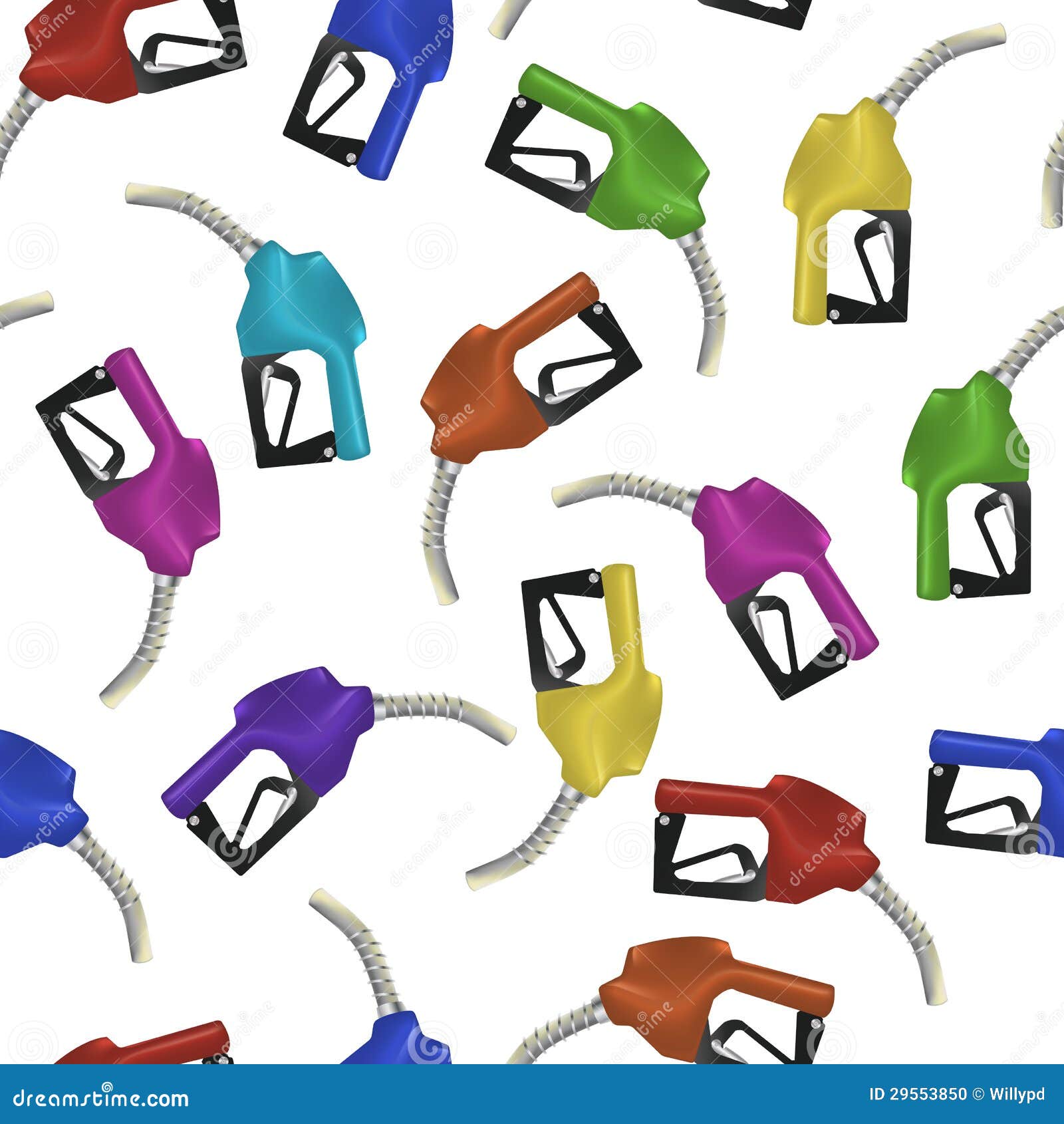 Petrol Pump Seamless Pattern Stock Vector - Illustration of petrol ...