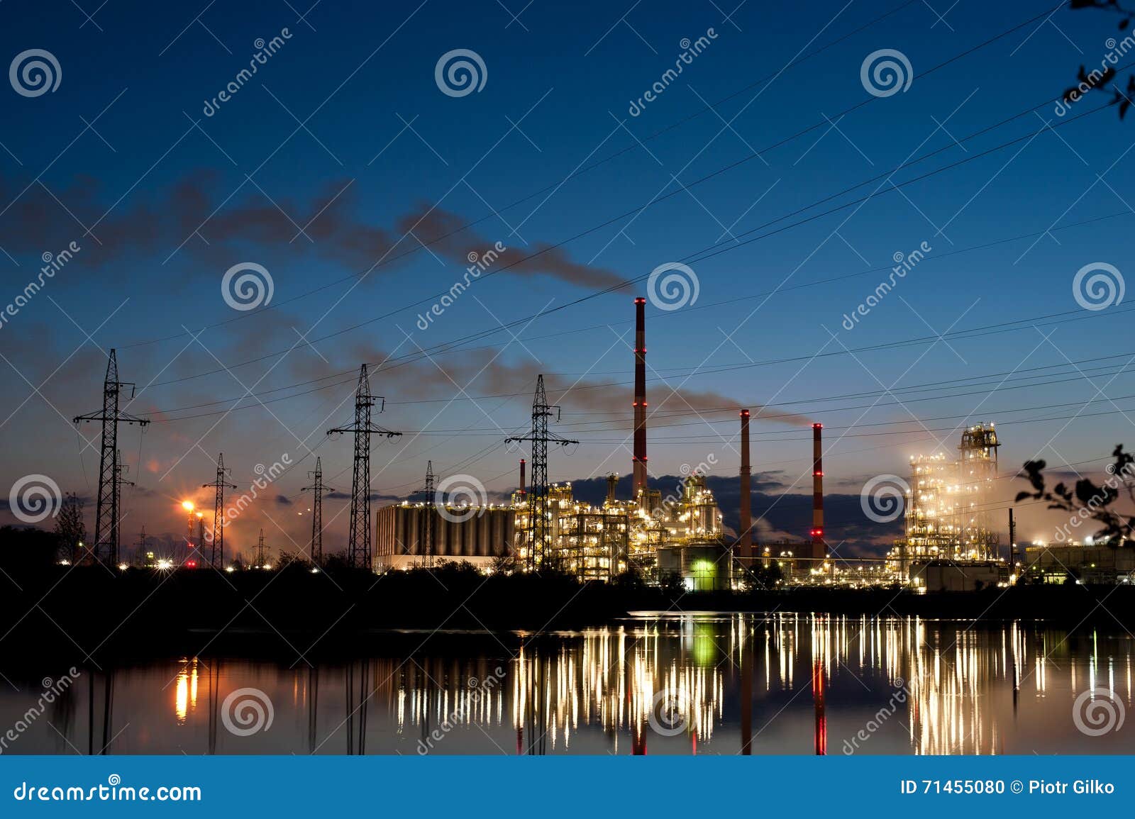 Petrol Refinery ORLEN editorial image. Image of glass - 71455080