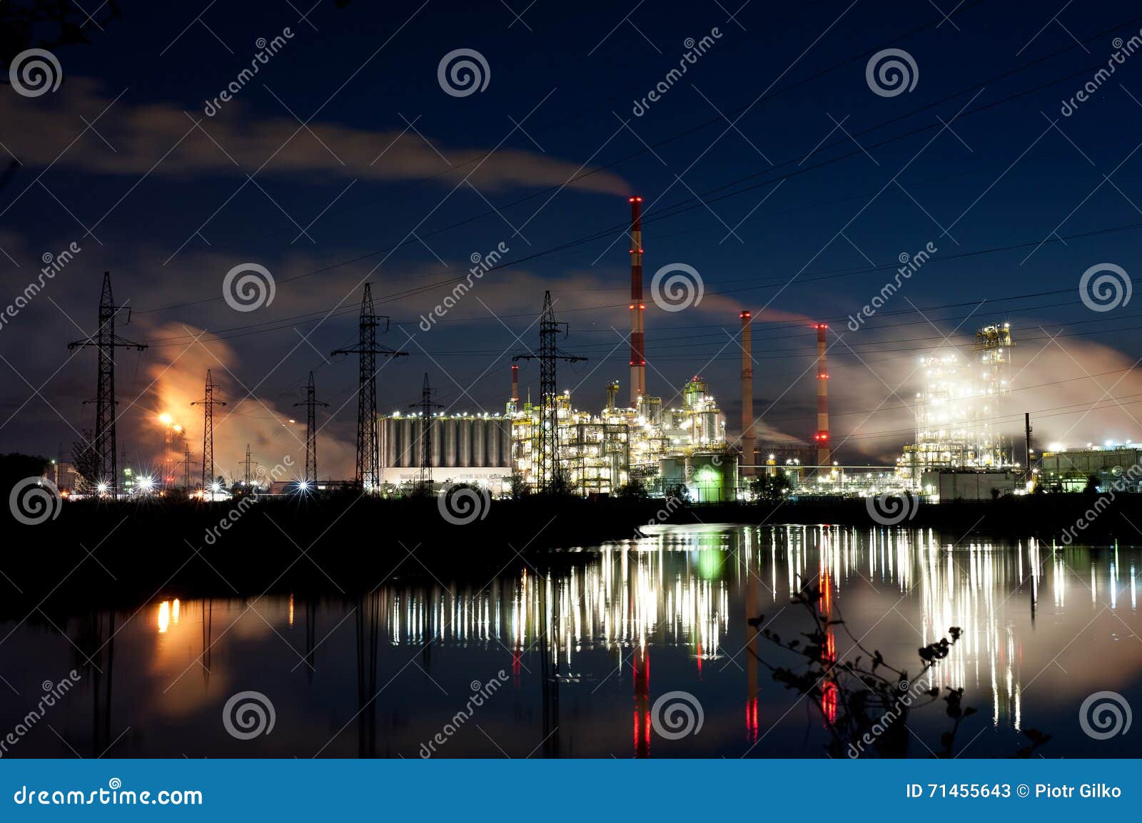 Petrol Refinery ORLEN stock image. Image of company, pipelines - 71455643