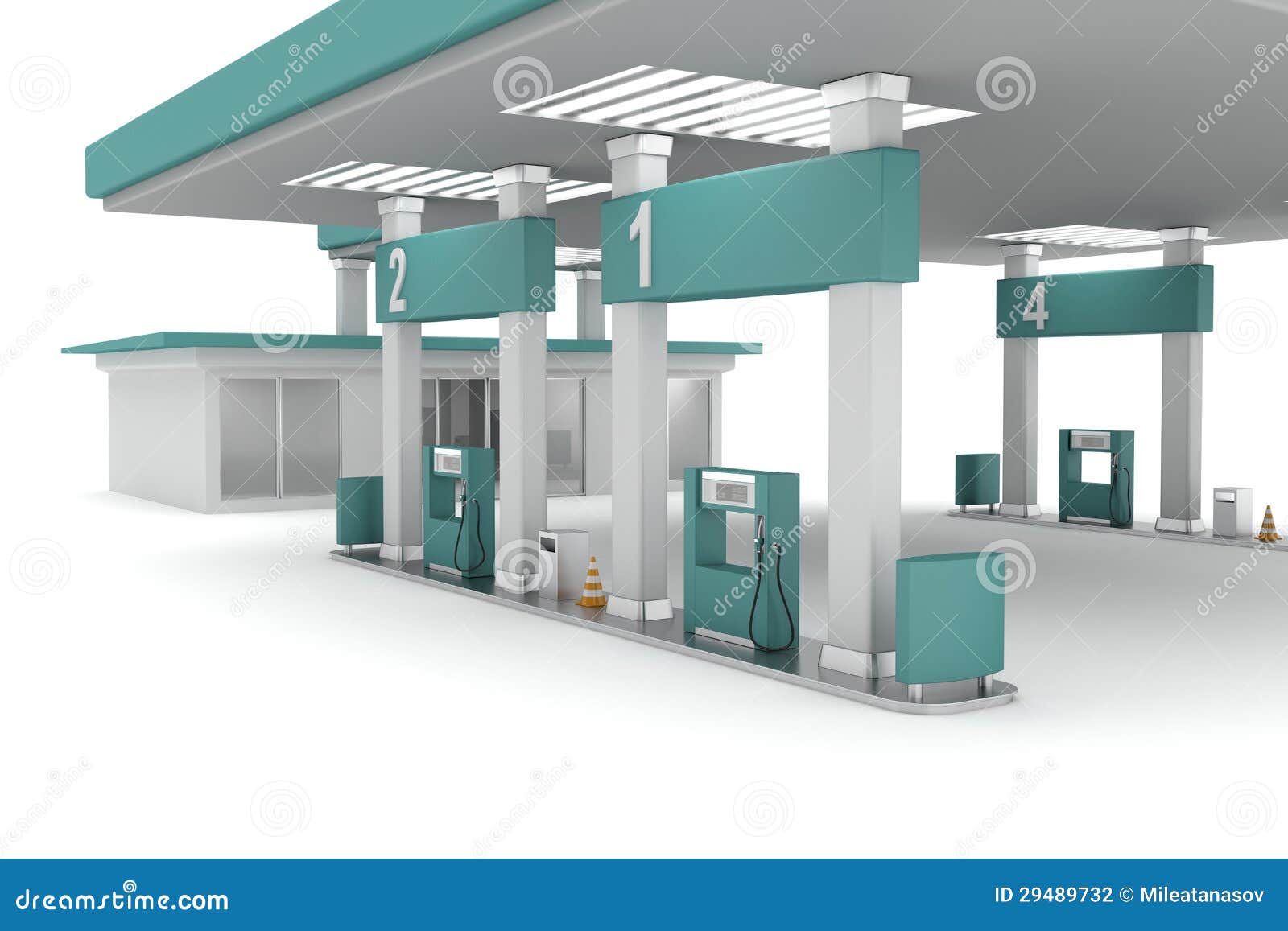 Petrol station stock illustration. Illustration of gasoline - 29489732