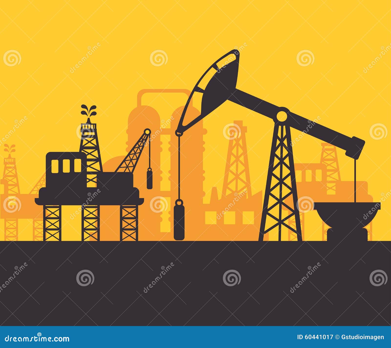 Petroleum design. stock vector. Illustration of mechanical - 60441017