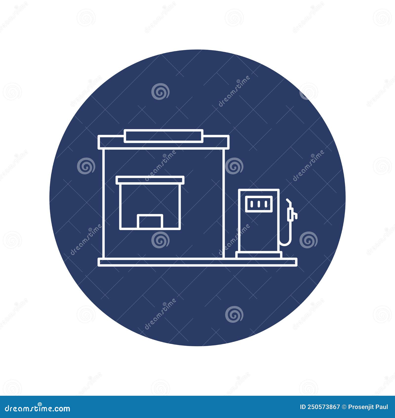 Petroleum Fuel Station Icon Vector Stock Vector - Illustration of ...