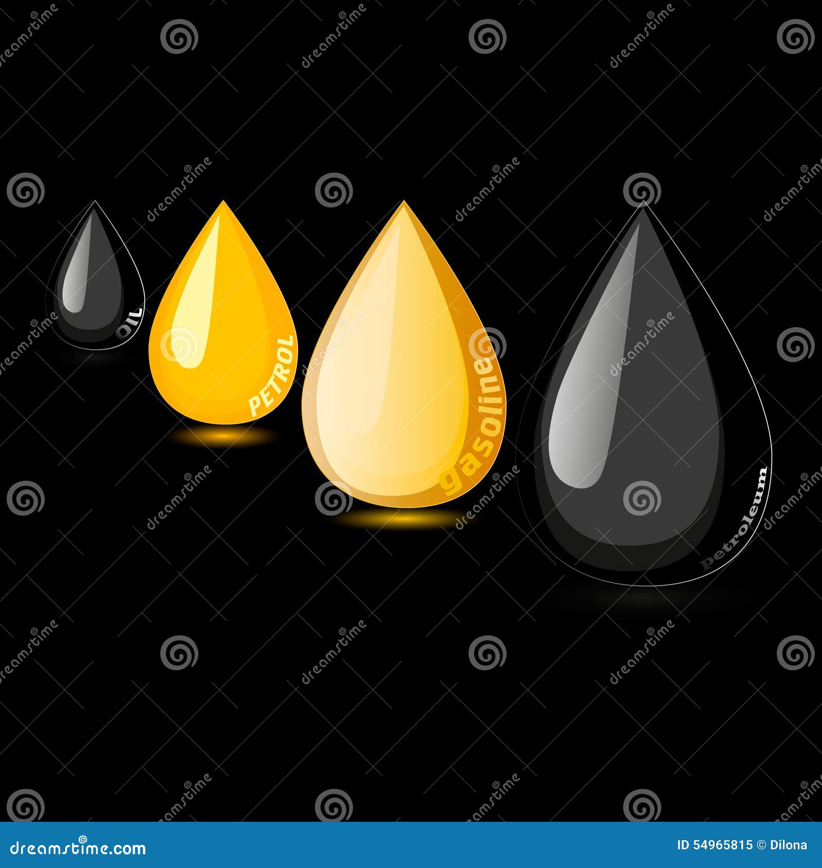 Petroleum Gasoline Petrol Oil Drop Stock Vector - Illustration of ...