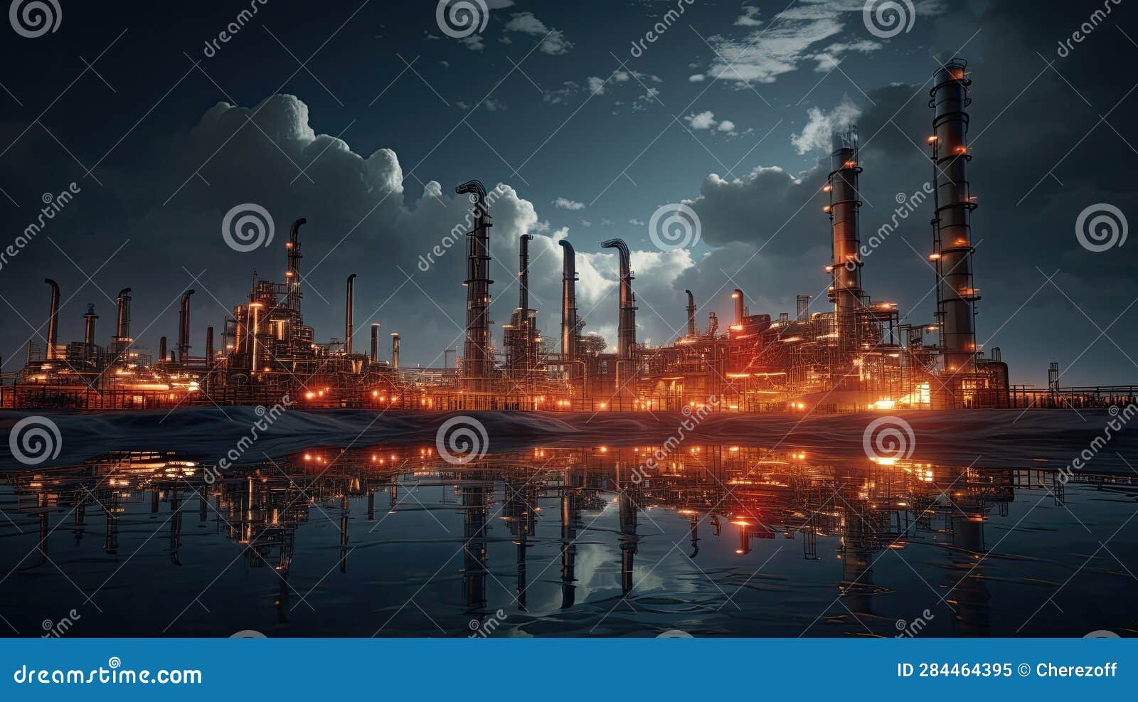 The Petroleum Industry of the Future Stock Image - Image of group ...