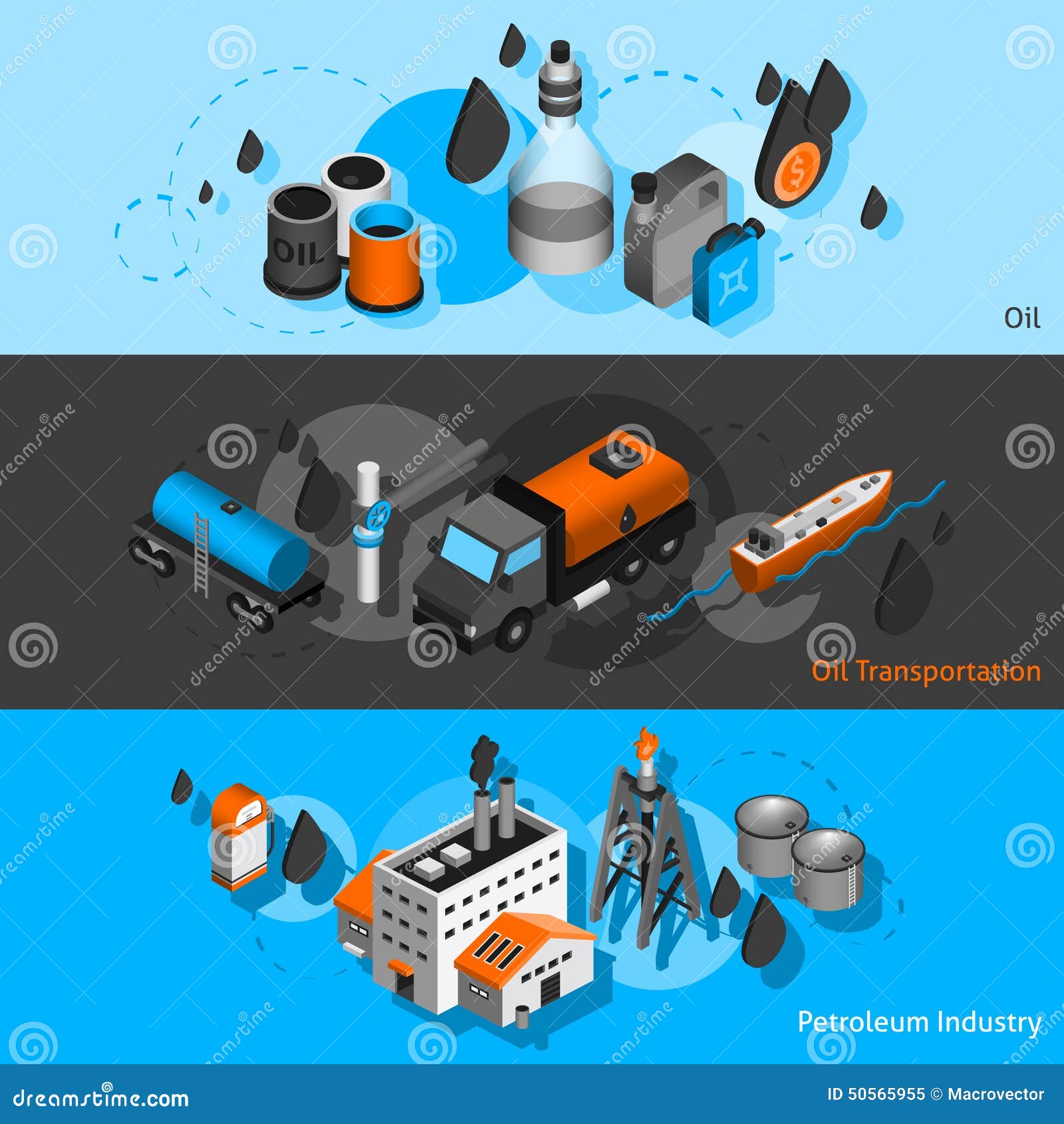 Petroleum Isometric Flowchart Vector Illustration | CartoonDealer.com ...