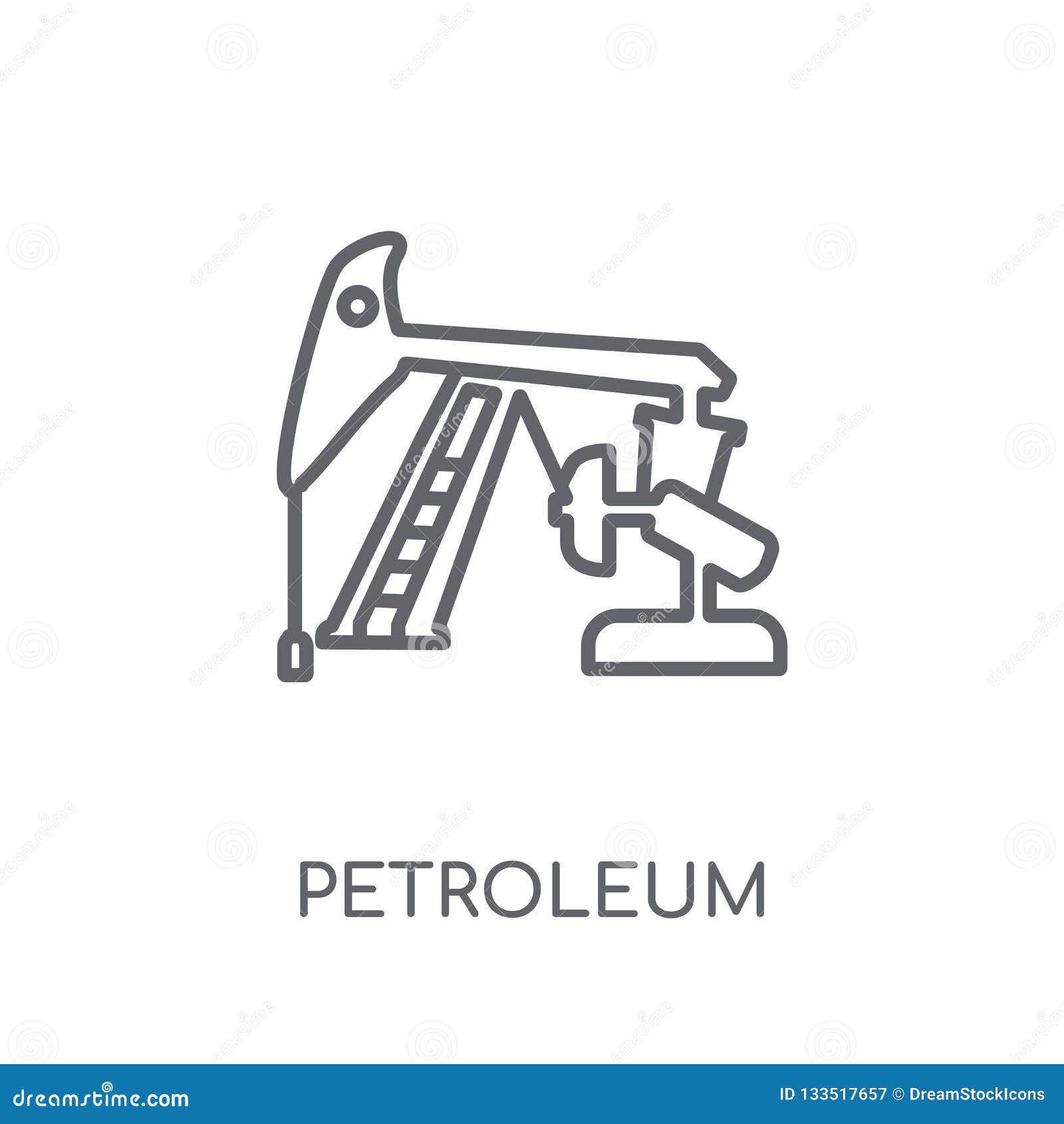 Petroleum Linear Icon. Modern Outline Petroleum Logo Concept on Stock ...