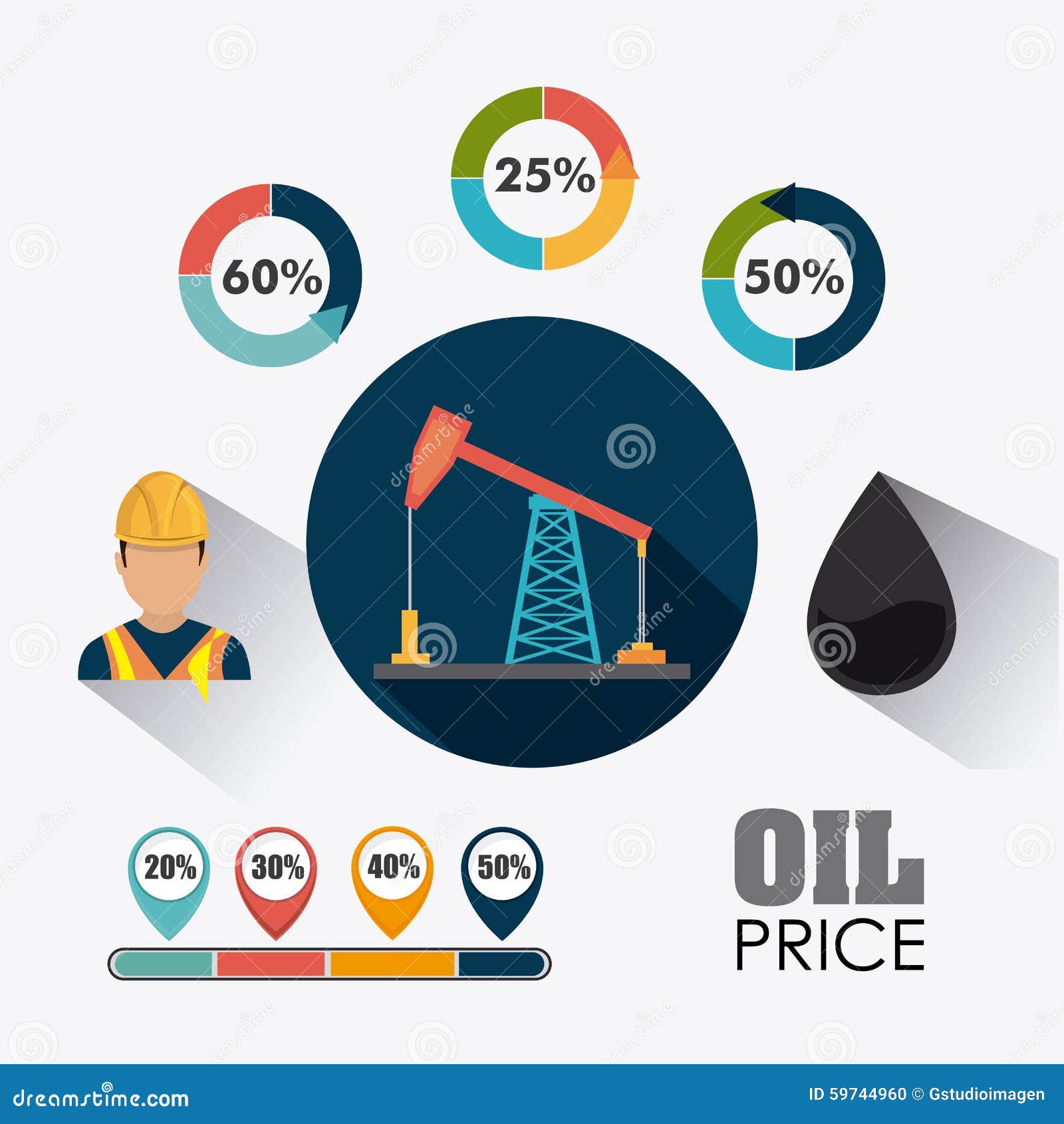 Petroleum and Oil Industry Infographic Design Stock Vector ...