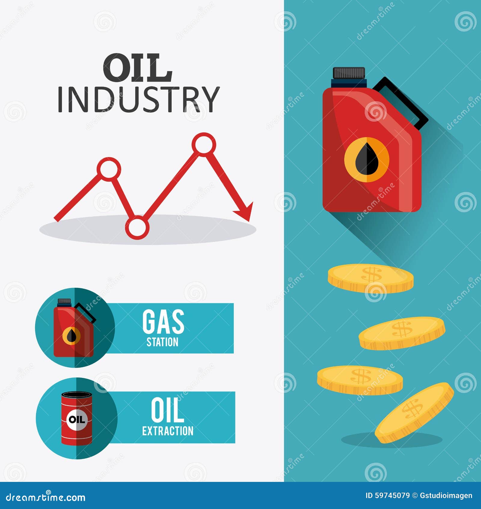 Petroleum and Oil Industry Infographic Design Stock Vector ...