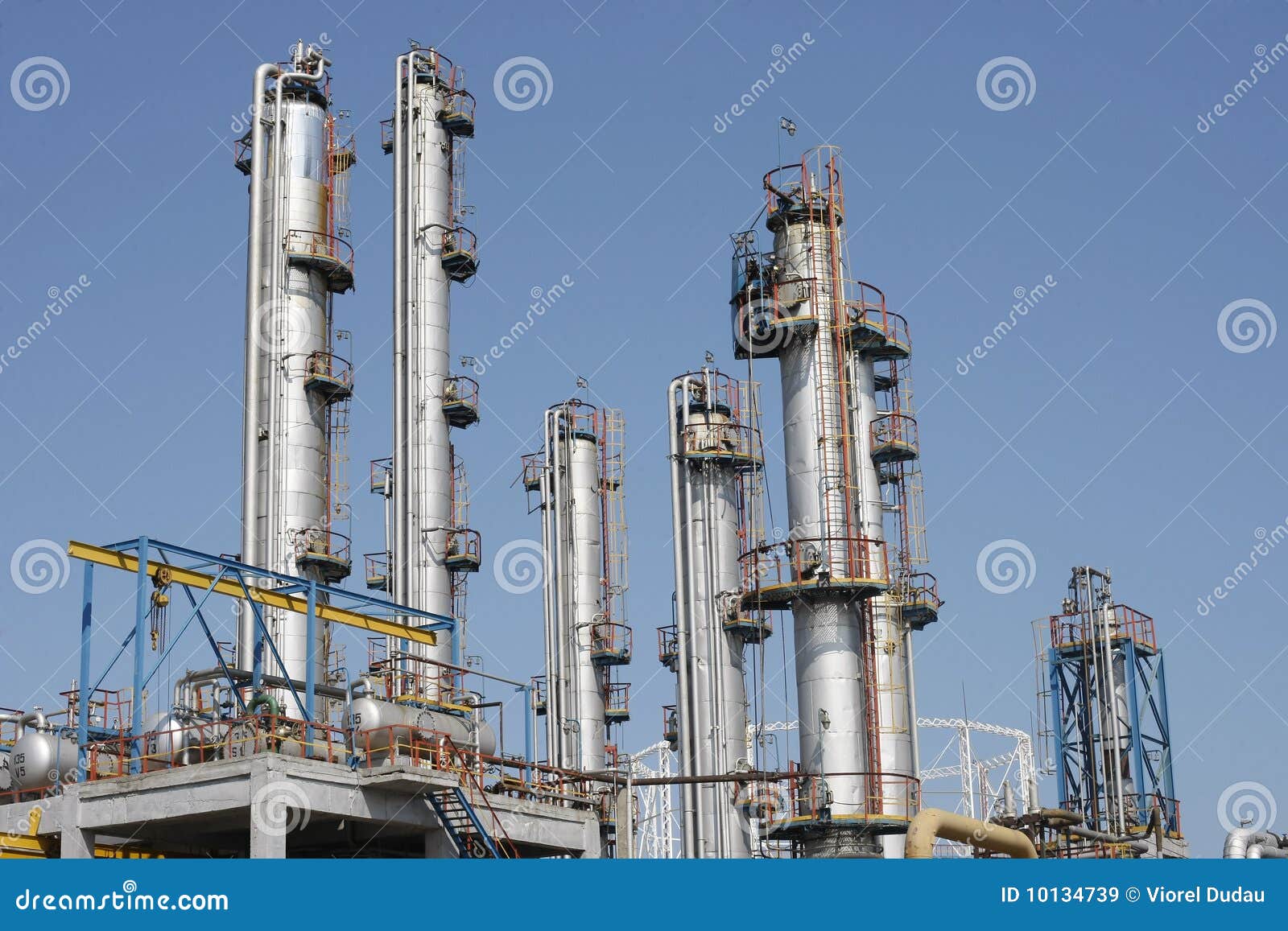 Petroleum or oil refinery stock image. Image of refine - 10134739