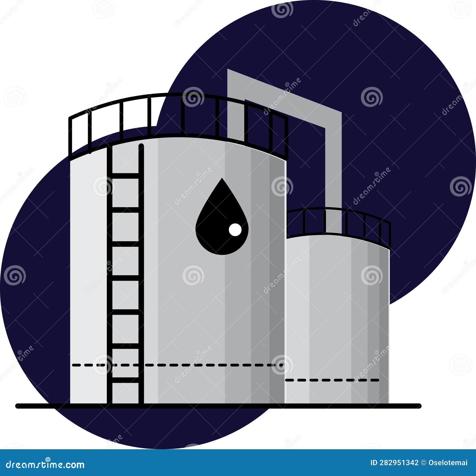 Petroleum Production ,business Resource Ideas Using Vector Flat ...
