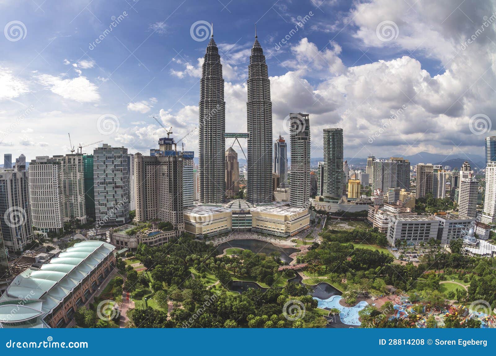 Petronas Towers and Office Building Skyline in Asi Editorial Stock ...