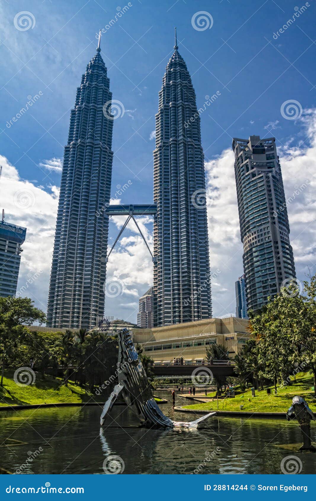 Petronas Towers and Office Building in Asian City Editorial Stock Image ...