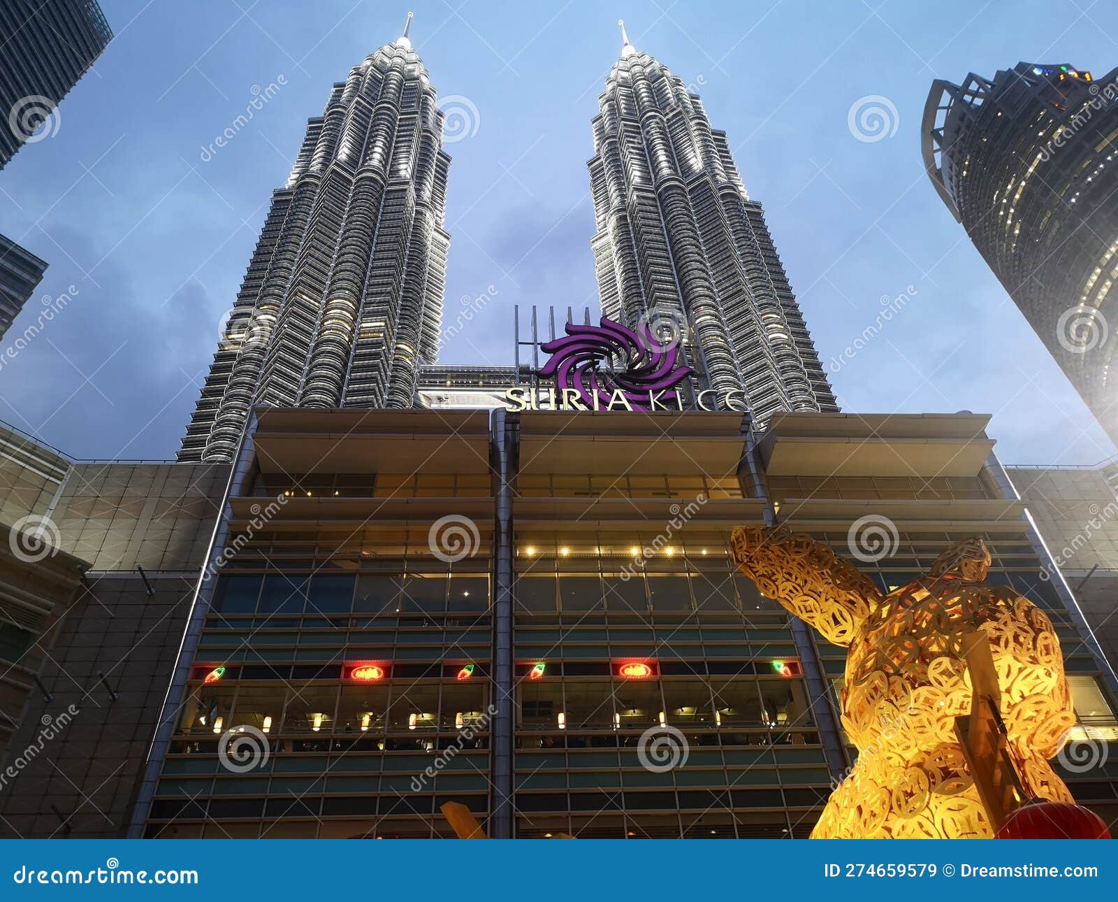Petronas Twin Towers, KLCC editorial stock image. Image of petronas ...