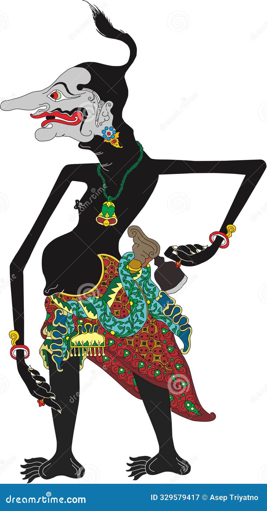 Wayang Puppet Shadow - Duryudhana Royalty-Free Stock Image ...