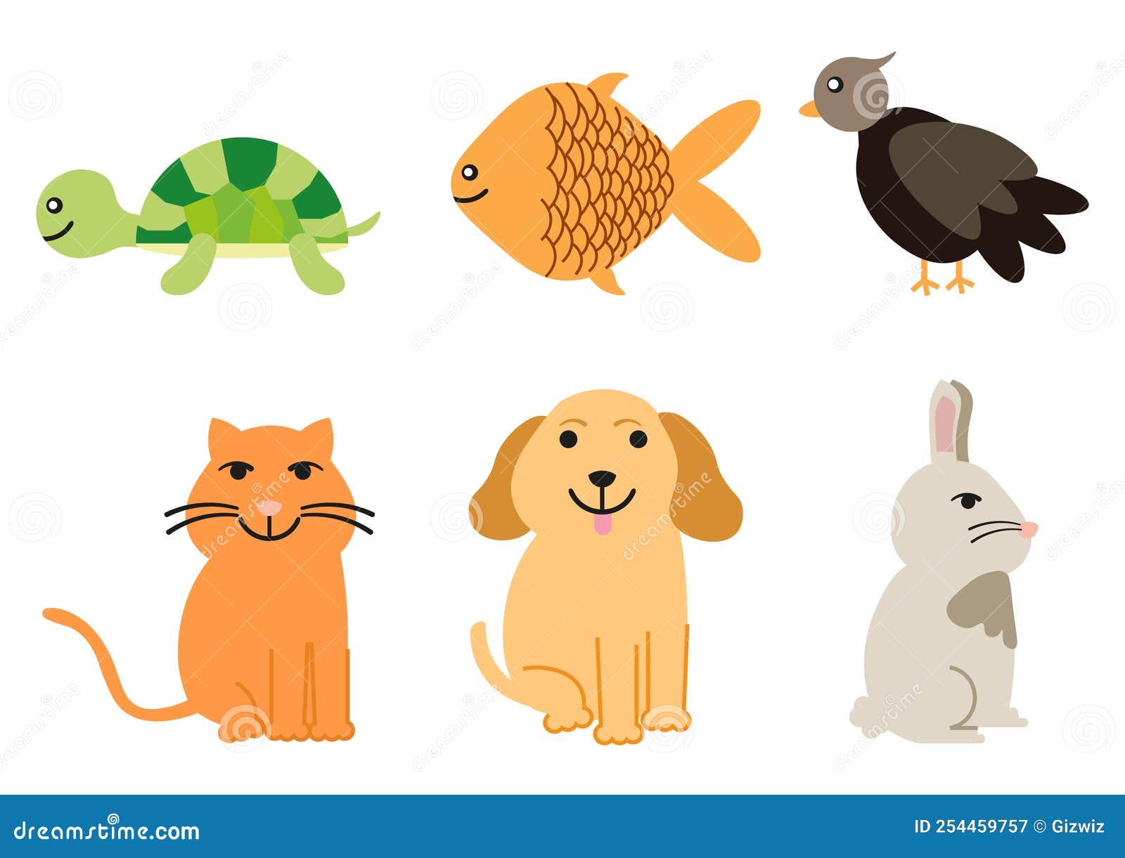 Cute pet illustrations stock vector. Illustration of illustrations ...