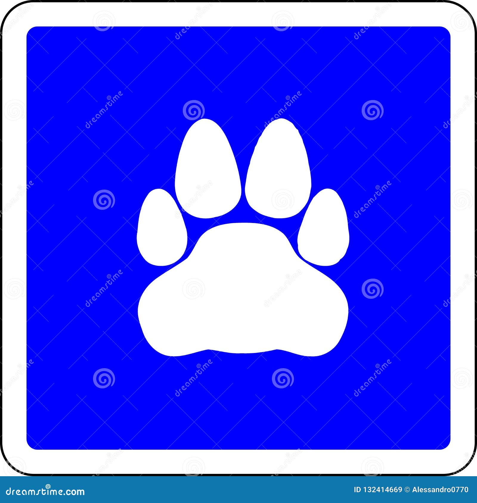 Pets allowed sign stock illustration. Illustration of label - 132414669