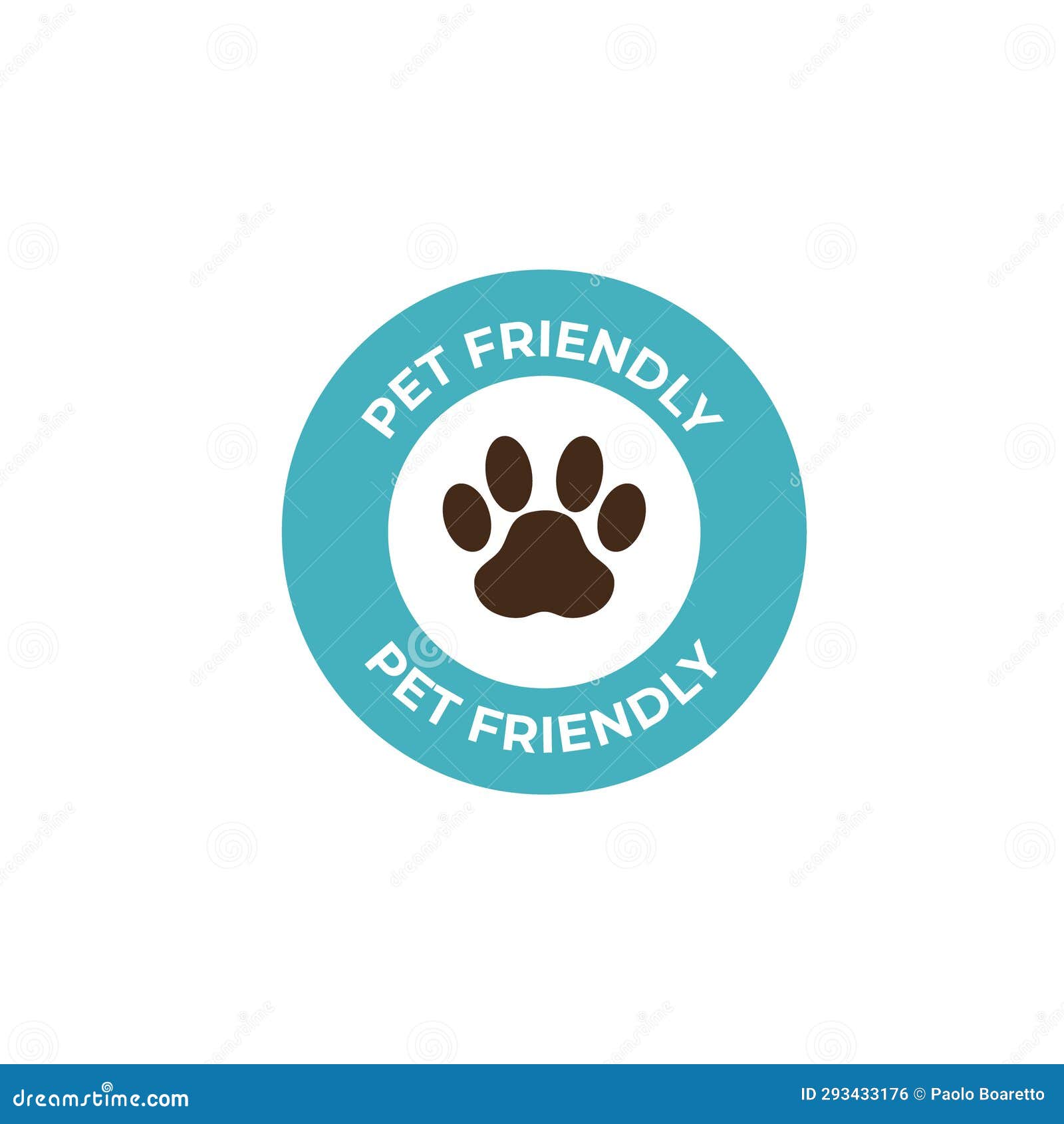 Pets Allowed, Pet Friendly Sign, Vector Illustration Stock Illustration ...