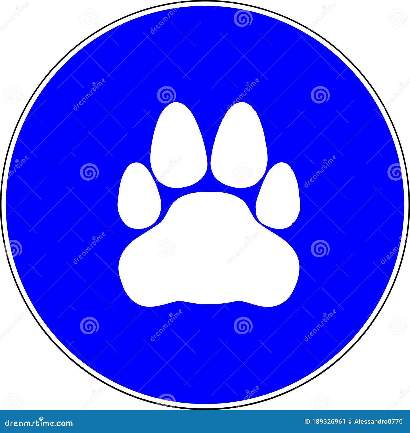 Pets allowed sign stock illustration. Illustration of domestics - 189326961