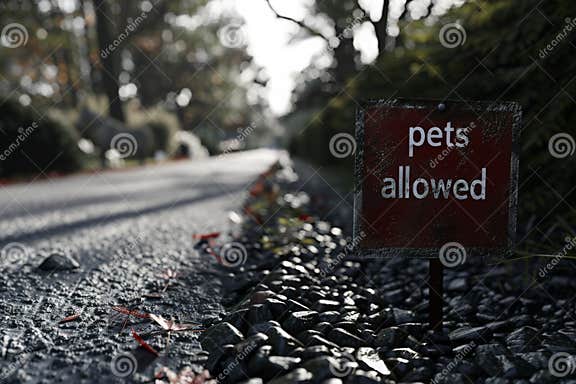 A Pathway Welcoming Pets in the Woods Stock Illustration - Illustration ... A Pathway Welcoming Pets in the Woods Stock Illustration - Illustration ...