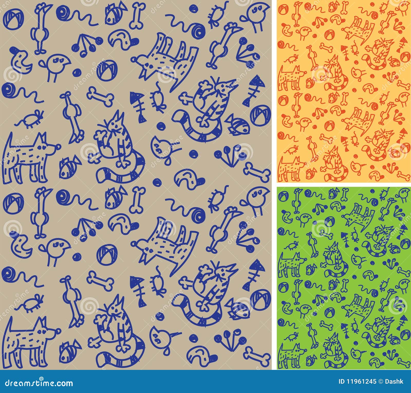 Pets background stock vector. Illustration of background - 11961245