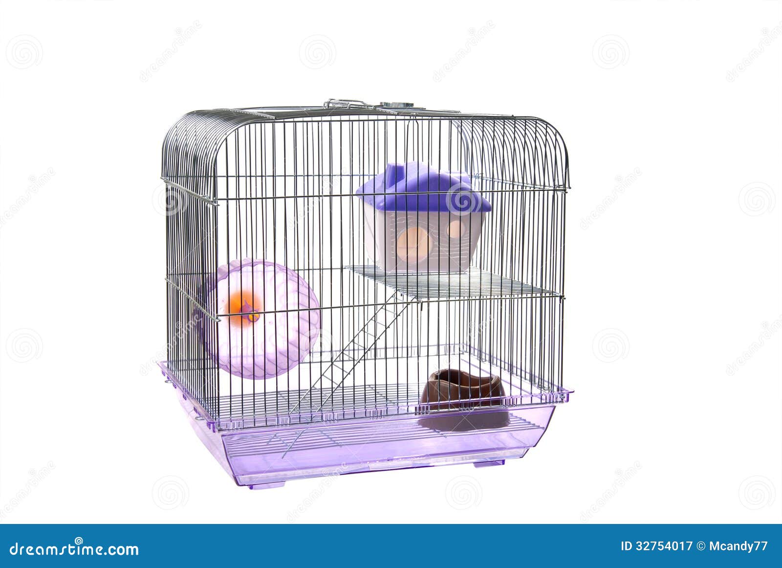 Pets cage on a white stock image. Image of plate, pets - 32754017