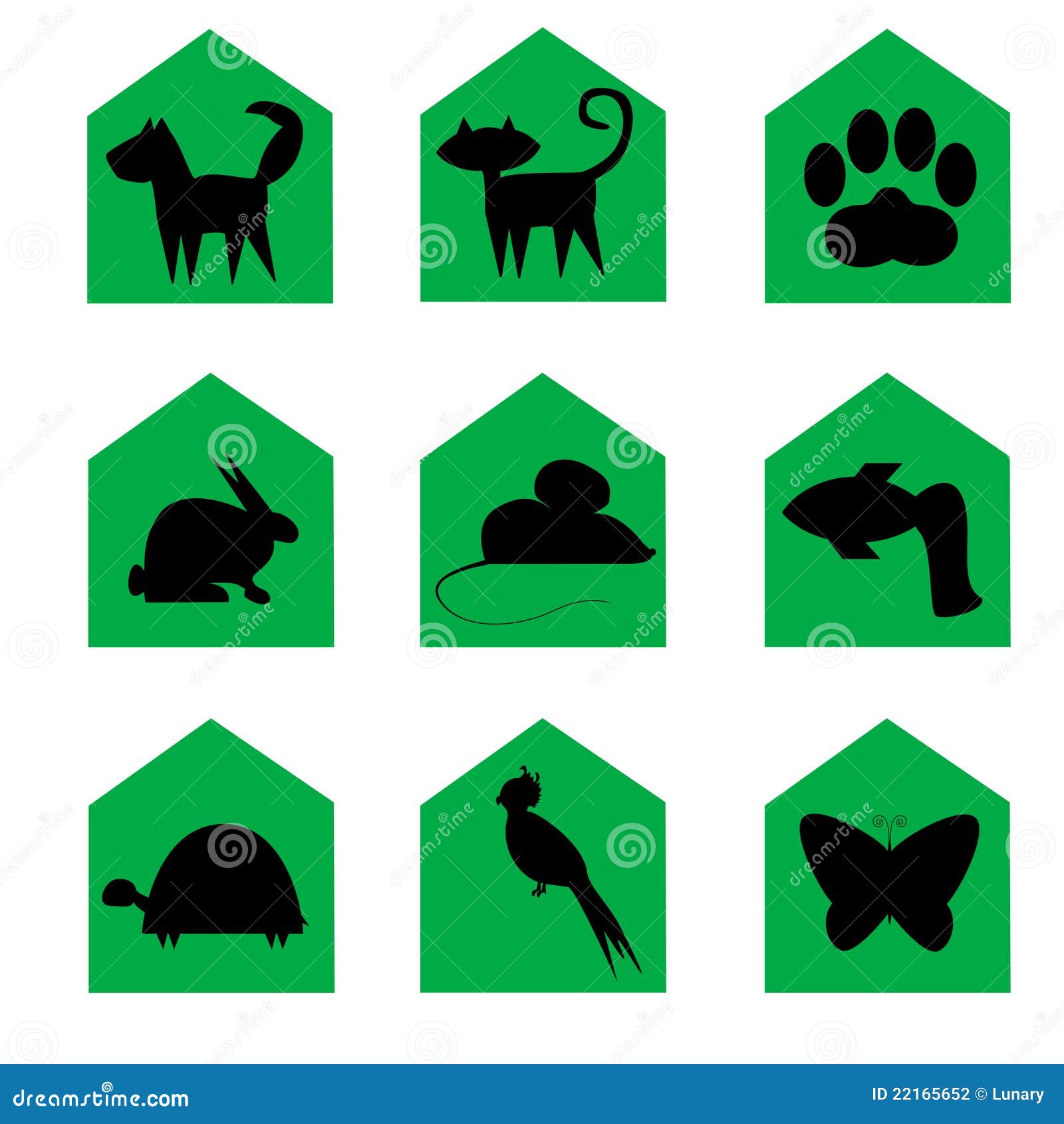 Pets icons stock vector. Illustration of icons, animals - 22165652