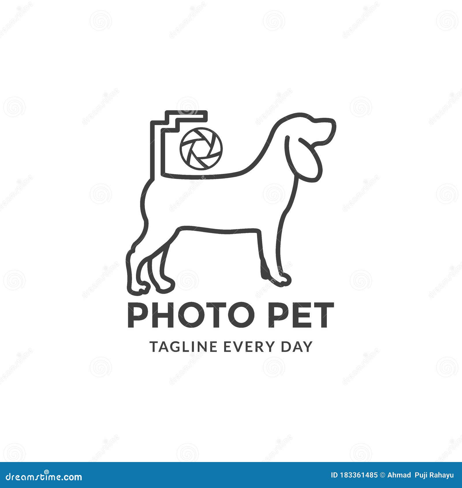 Pets Photography Logo Design - Vector Stock Vector - Illustration of ...