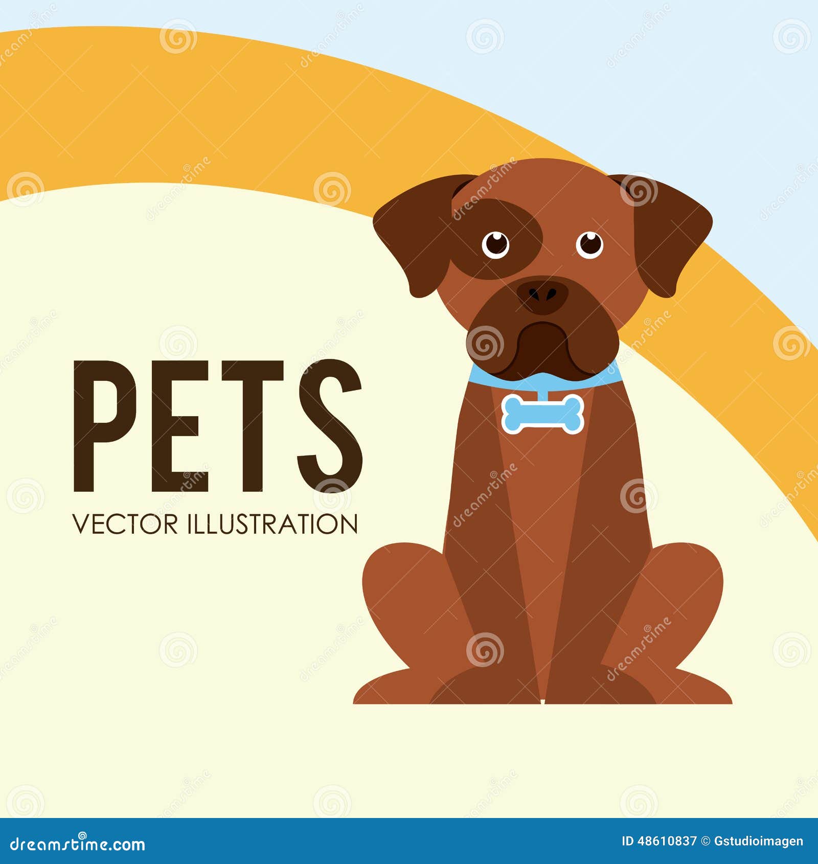 Pets poster stock illustration. Illustration of natural - 48610837