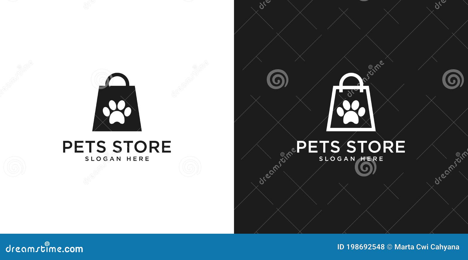 Pets Store Logo Vector Design Stock Vector - Illustration of icon ...