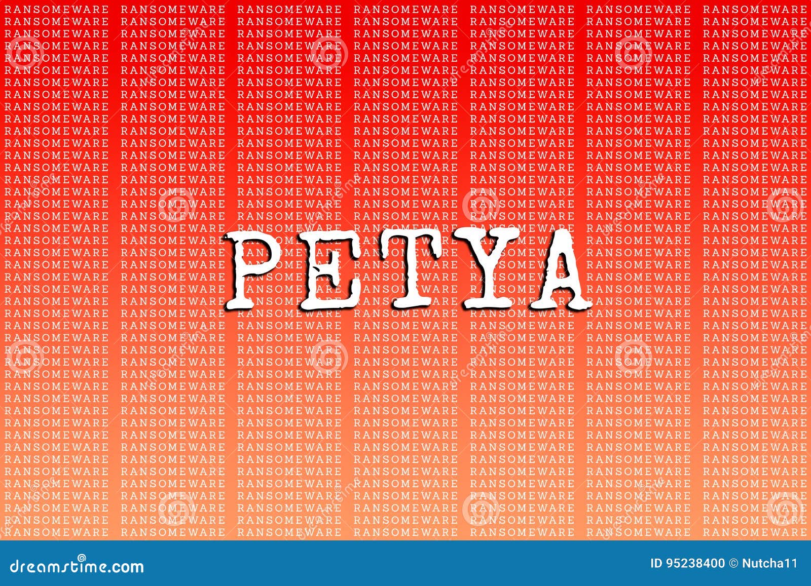 The Petya And Binary Code. The Petya And Ransomware Concept Secu ...