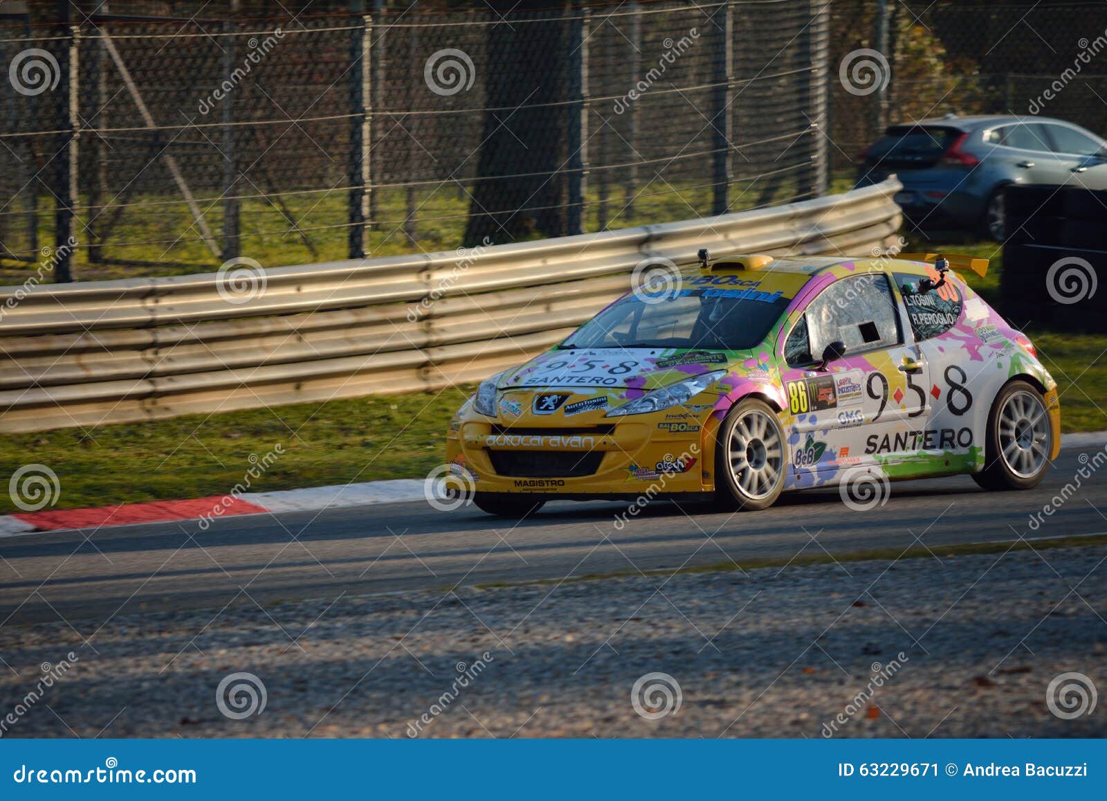 Peugeot 207 Rally Car at Monza Editorial Photo - Image of driving ...
