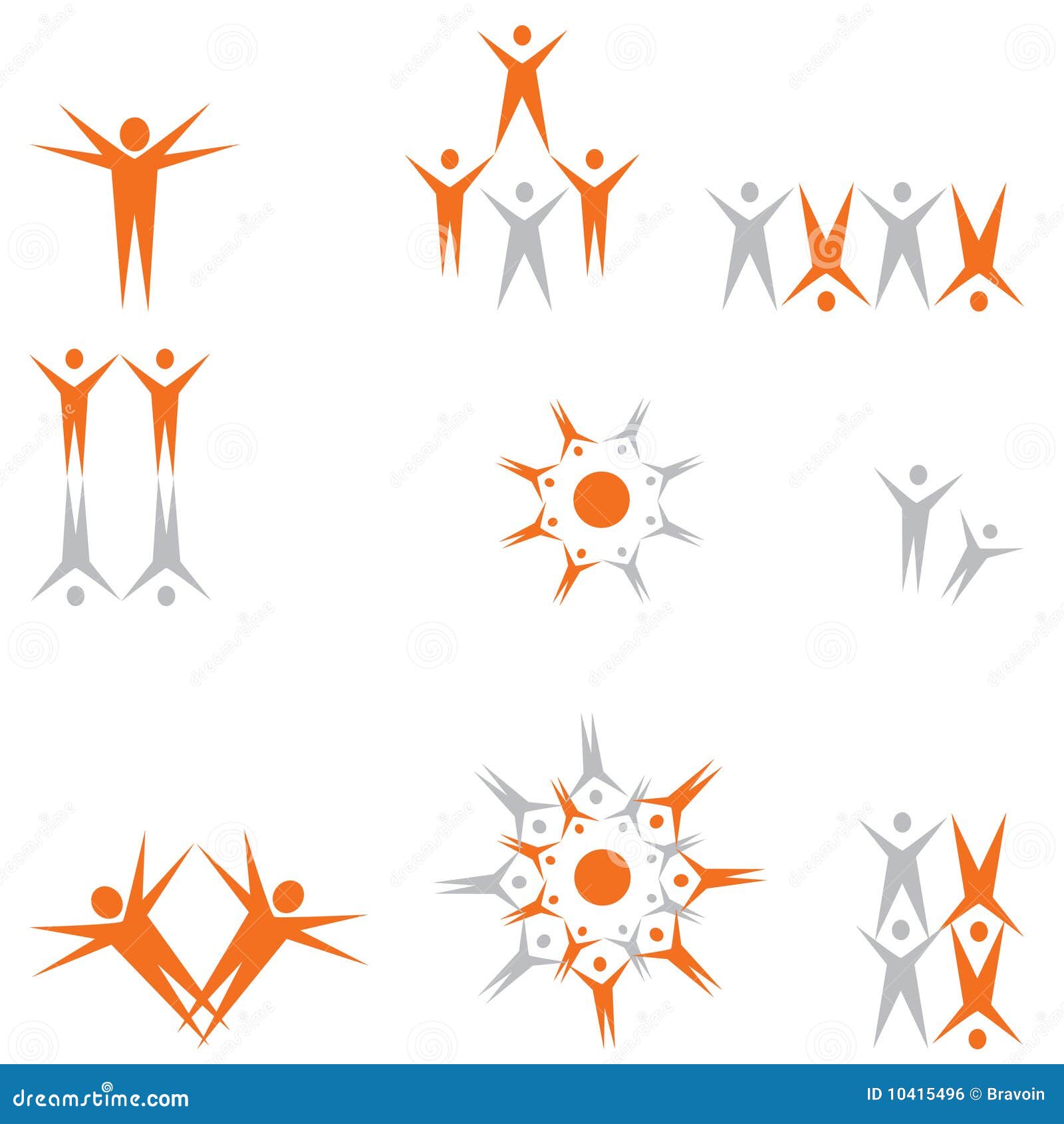 Peuples De Logos De Clipart Illustration de Vecteur - Illustration du ...