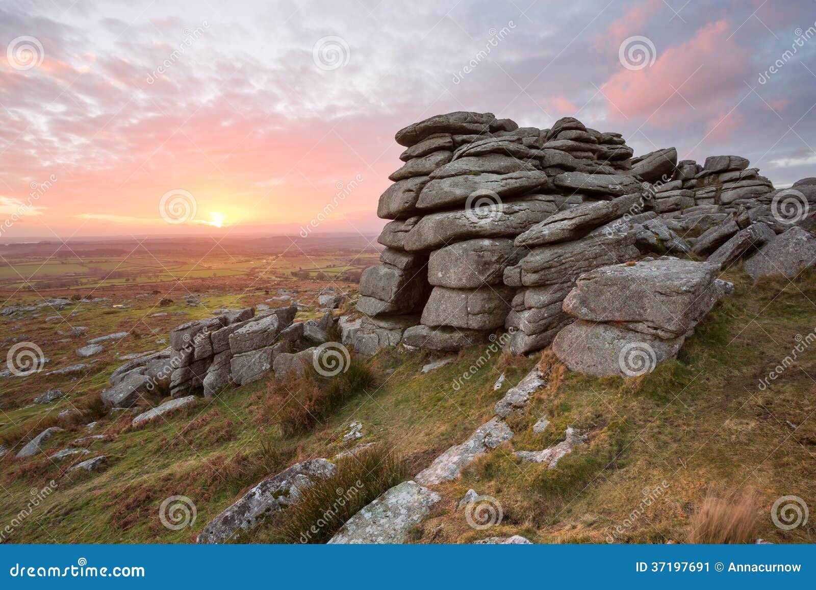 Pew Tor stock image. Image of devon, countryside, heathland - 37197691