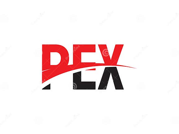 PEX Letter Initial Logo Design Vector Illustration Stock Vector ...