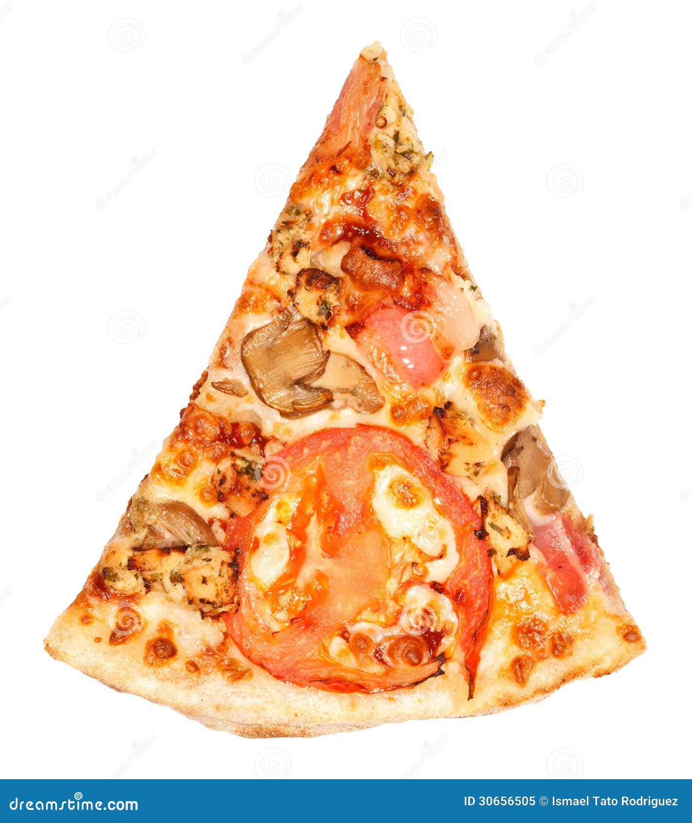 Pezzo di pizza immagine stock. Immagine di singolo, commestibile - 30656505