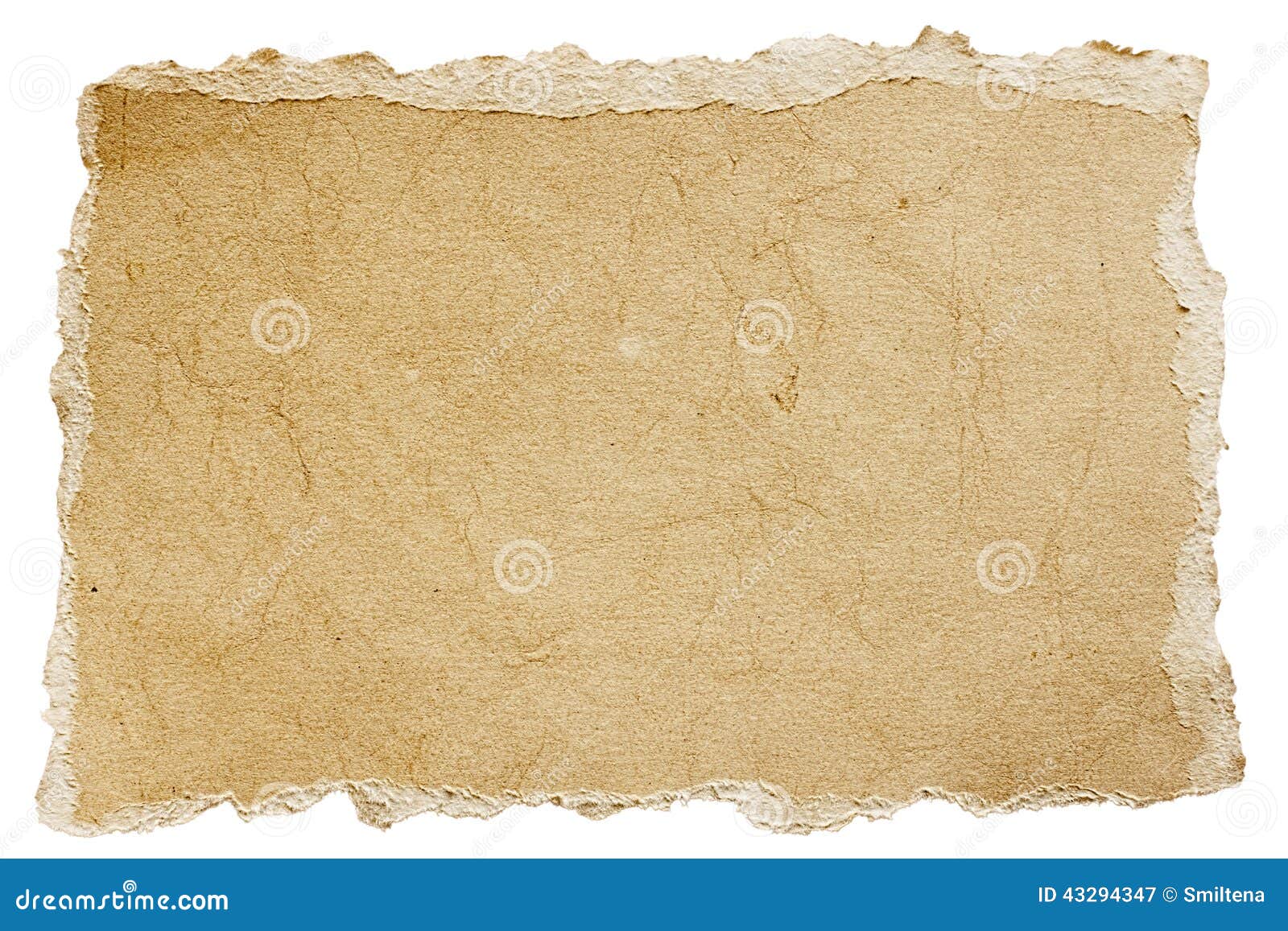 Pezzo Lacerato Di Vecchia Carta Ruvida Immagine Stock - Immagine di ...