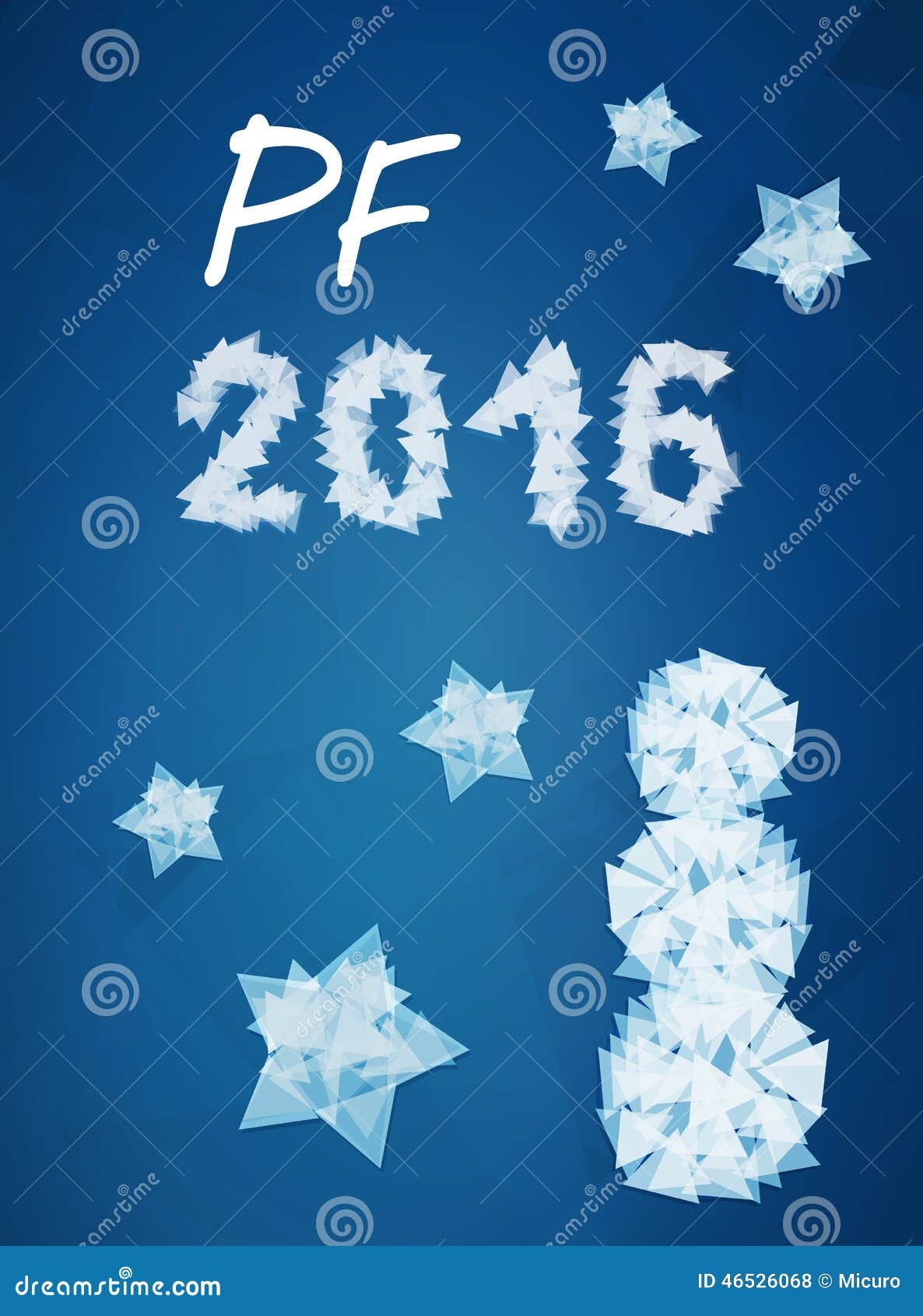 PF wish card 2016 stock vector. Illustration of letter - 46526068