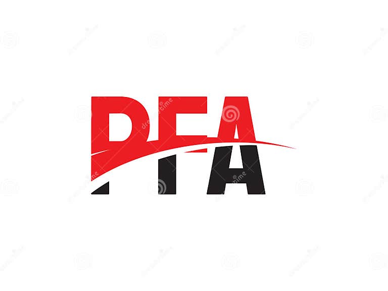 PFA Letter Initial Logo Design Vector Illustration Stock Vector ...