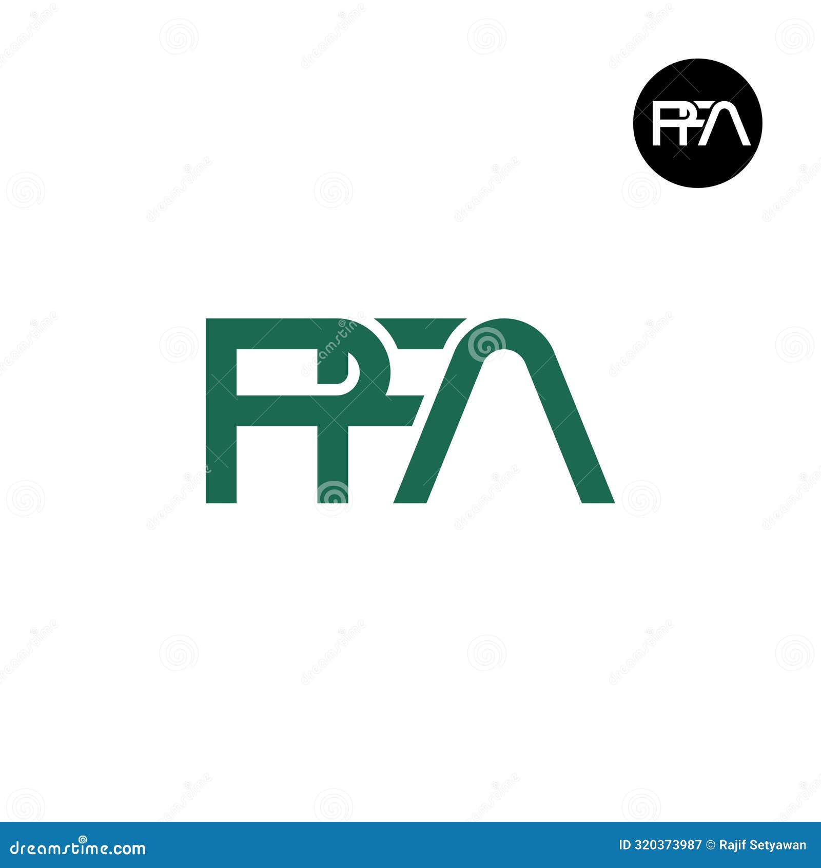 PFA Logo Letter Monogram Design Cartoon Vector | CartoonDealer.com ...