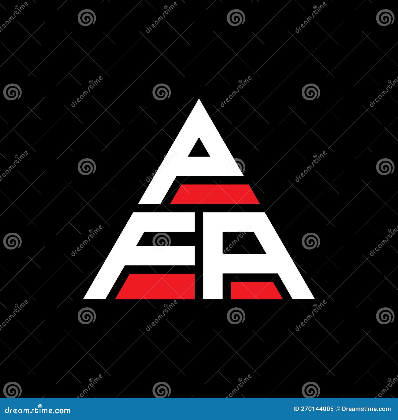 PFA Triangle Letter Logo Design with Triangle Shape. PFA Triangle Logo ...