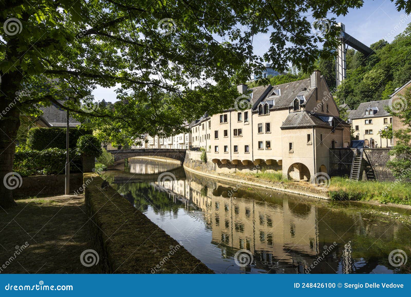 Pfaffenthal District in Luxembourg Editorial Image - Image of area ...